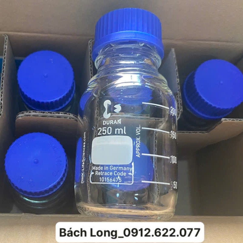 Chai trung tính 250ml, Duran-Đức – 100dragons.com.vn